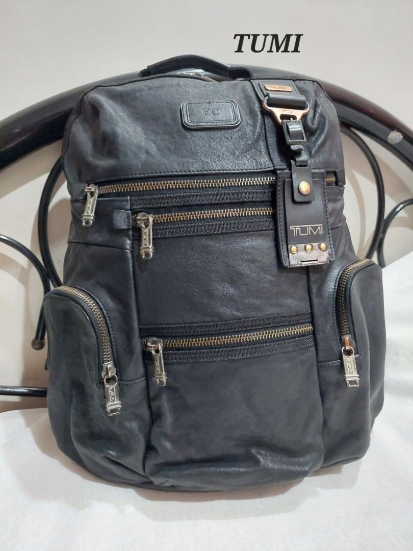 TUMI ALPHA BRAVO KNOX LEATHER, Men's Fashion, Bags, Backpacks on Carousell