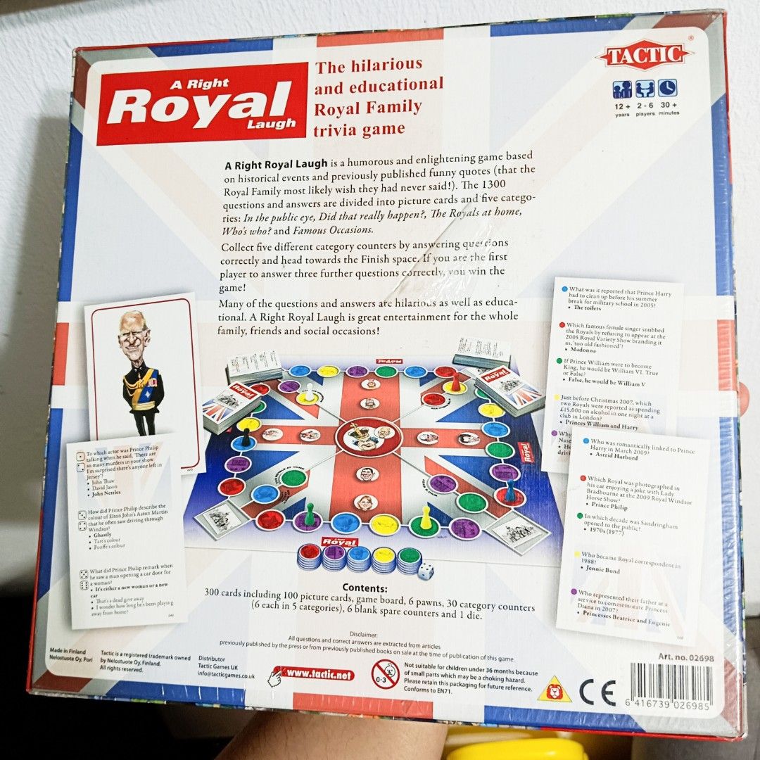 UK Royal Family Board Game Trivia, Hobbies & Toys, Toys & Games on ...