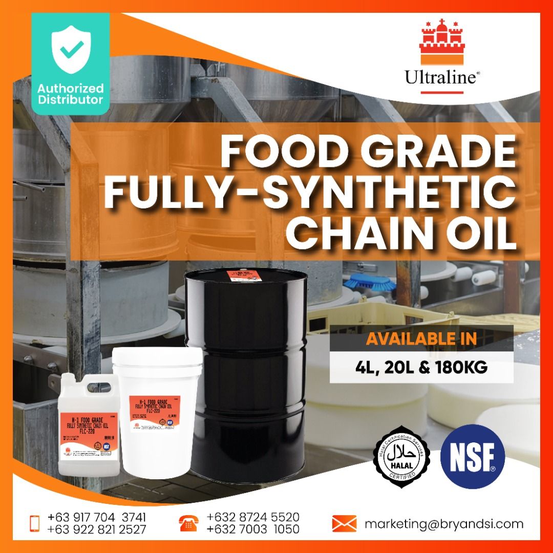 Ultraline Food Grade Fully-Synthetic Chain Oil, Commercial & Industrial ...