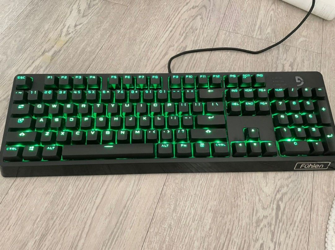 [USED] Fuhlen Mechanical Keyboard G900s - PBT Keycap / MX Cherry red ...