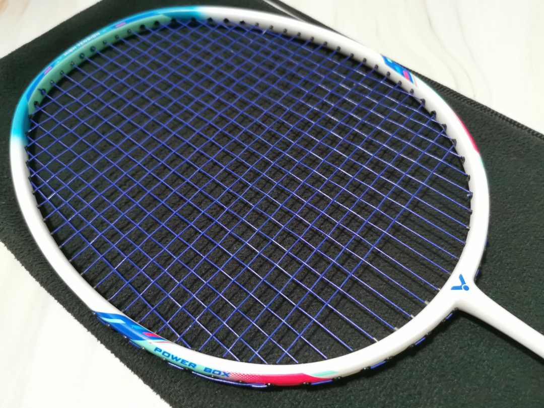 Victor Thruster Hammer TK HMRL Badminton Racket with Victor VBS66 Nano ...