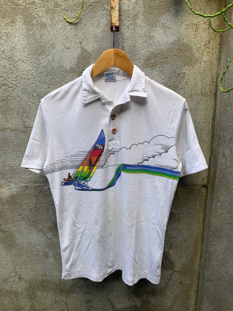 Vintage 1990s Sun Britches Button Up Tee, Men's Fashion, Tops & Sets ...