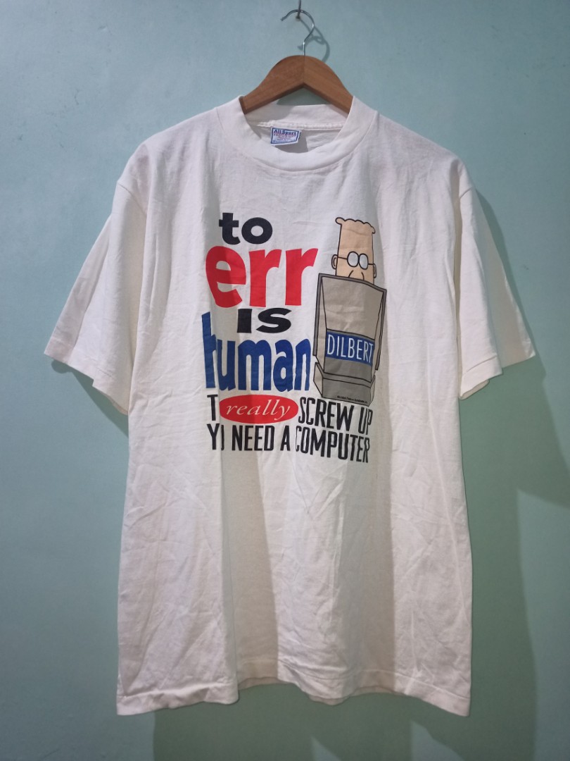 VINTAGE 90S COMIC "DILBERT" TEE, Men's Fashion, Tops & Sets, Tshirts ...