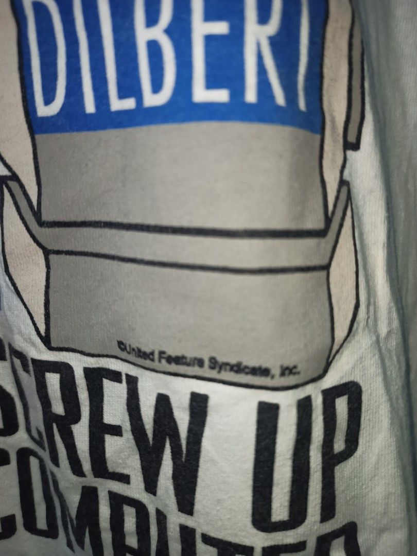 VINTAGE 90S COMIC "DILBERT" TEE, Men's Fashion, Tops & Sets, Tshirts ...