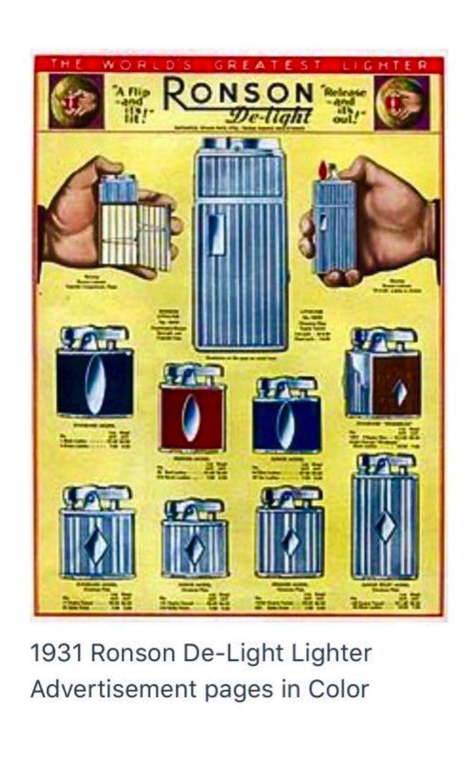 Vintage classic 1970-80s Ronson cigarette lighters, 興趣及遊戲, 收藏品及紀念品, 古董 ...
