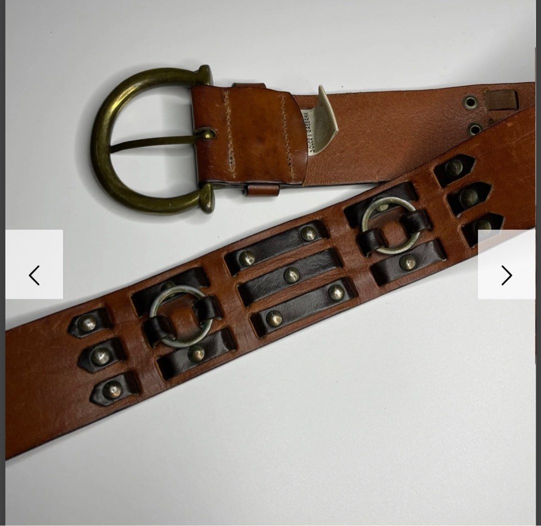 Vintage Docle & Gabbana Real leather belt ( Made in Italy ), Men's ...