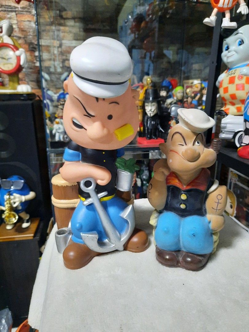 Vintage Popeye Set, Hobbies & Toys, Memorabilia & Collectibles, Vintage ...