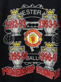 Vintage rare 90s manchester united champion, Men's Fashion, Tops & Sets ...