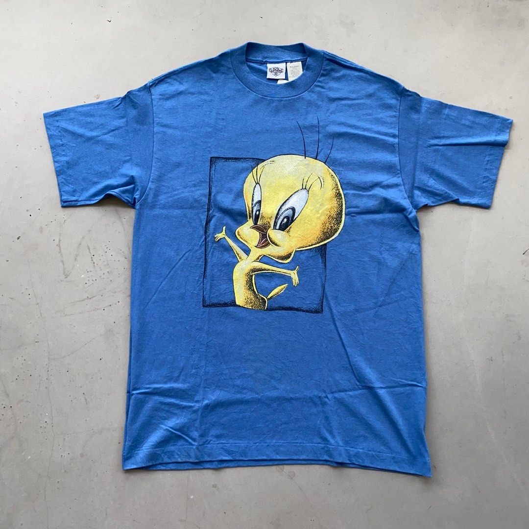 vintage Tweety looney tunes tee shirt, Men's Fashion, Tops & Sets ...