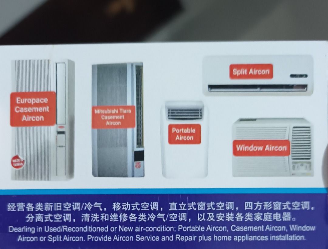 Window aircon, casement aircon, portable aircon, TV & Home Appliances ...