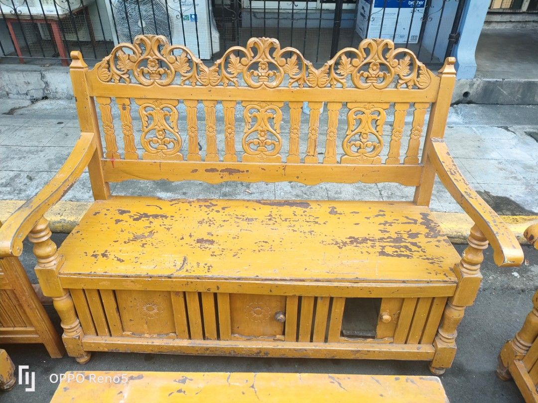 Wooden sala set, Furniture & Home Living, Furniture, Other Home ...