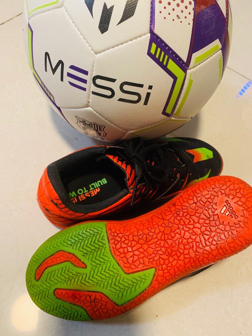 World Cup package: Messi football and soccer shoes, Sports Equipment ...