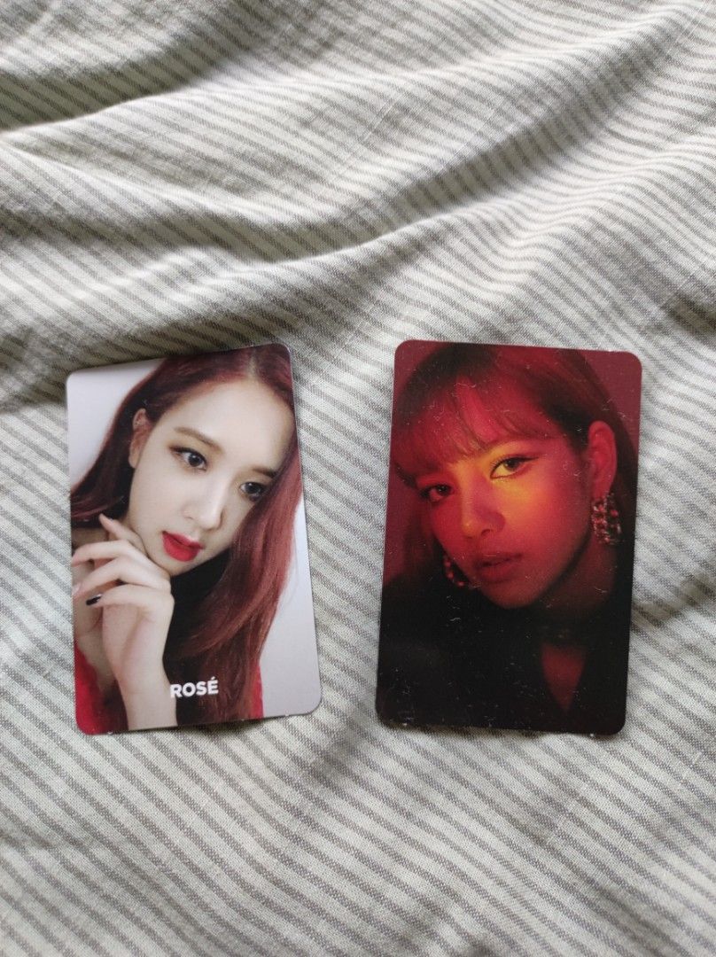 wts blackpink lisa rose square up photocards, Hobbies & Toys ...