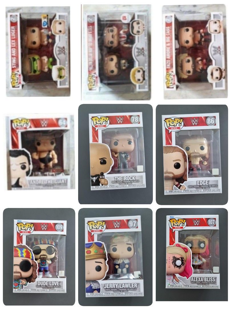 WWE POP Ted Dibiase Sting Lex Asuka Cena Andre Hogan Sheik Eva ...