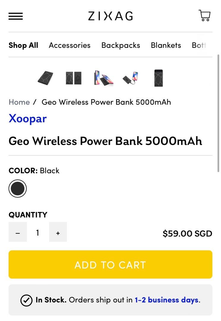 Xoopar GEO Wireless Power Bank, Mobile Phones & Gadgets, Mobile ...