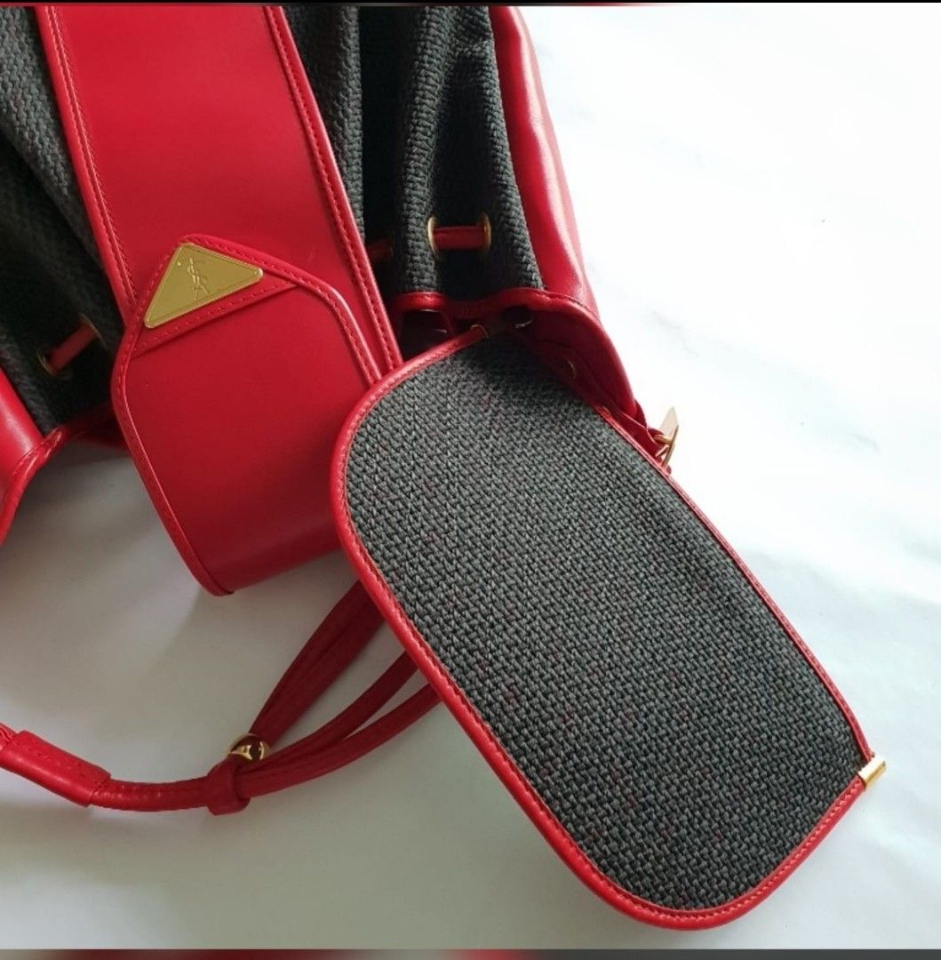 YSL Red BUCKET BAG, Women's Fashion, Bags & Wallets, Cross-body Bags on ...