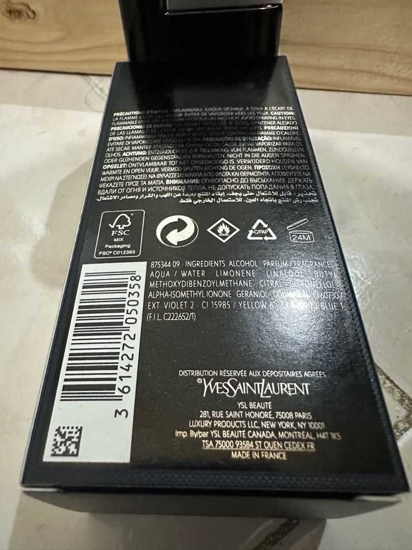 YSL Y Eau de Parfum 100mL, Beauty & Personal Care, Fragrance ...