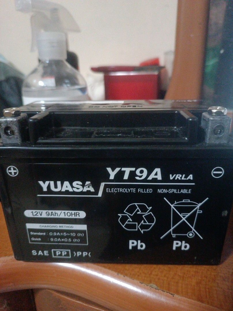 Yuasa YT9A Battery, Motorcycles, Motorcycle Accessories on Carousell