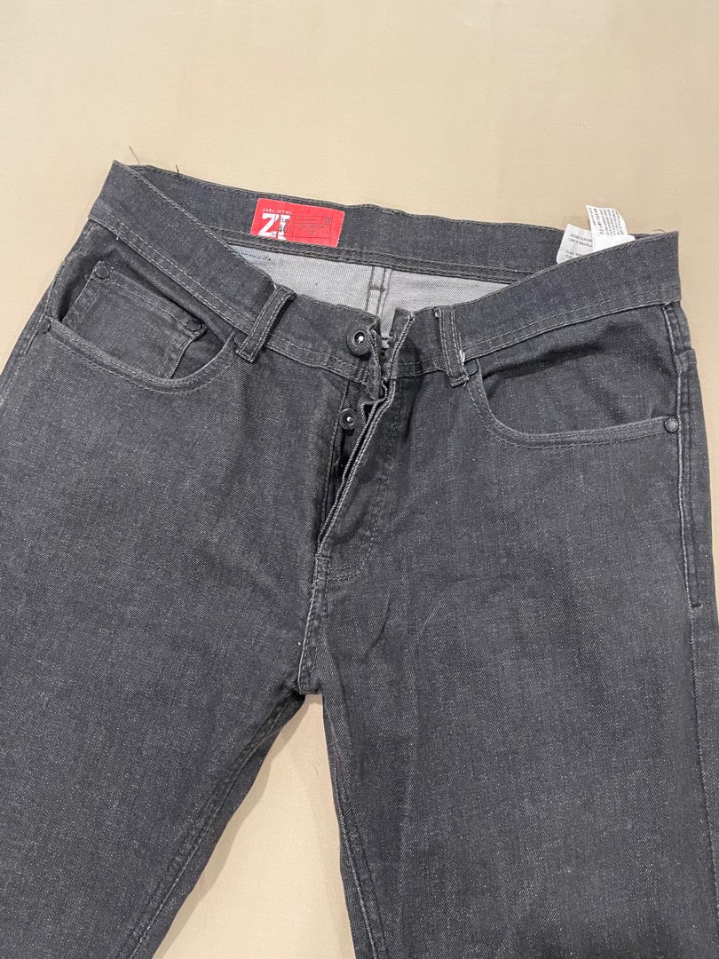 Zara Man black denim jeans (USA 31/ EU 40), Men's Fashion, Bottoms, Jeans on Carousell