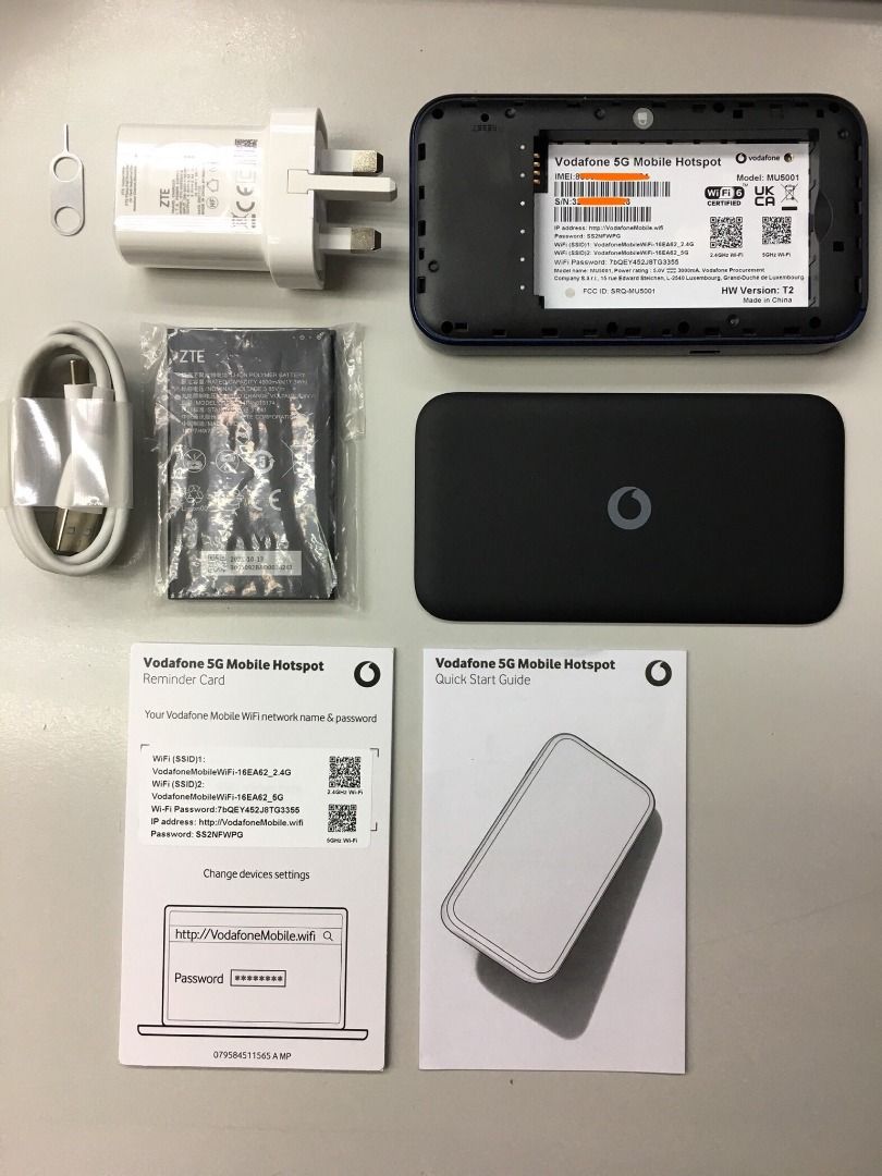 ZTE MU5001 5.7Gbps 5G 4G+ LTE Wi-Fi 6 AX1800 (CANT'MODIFY) UNLOCKED ...