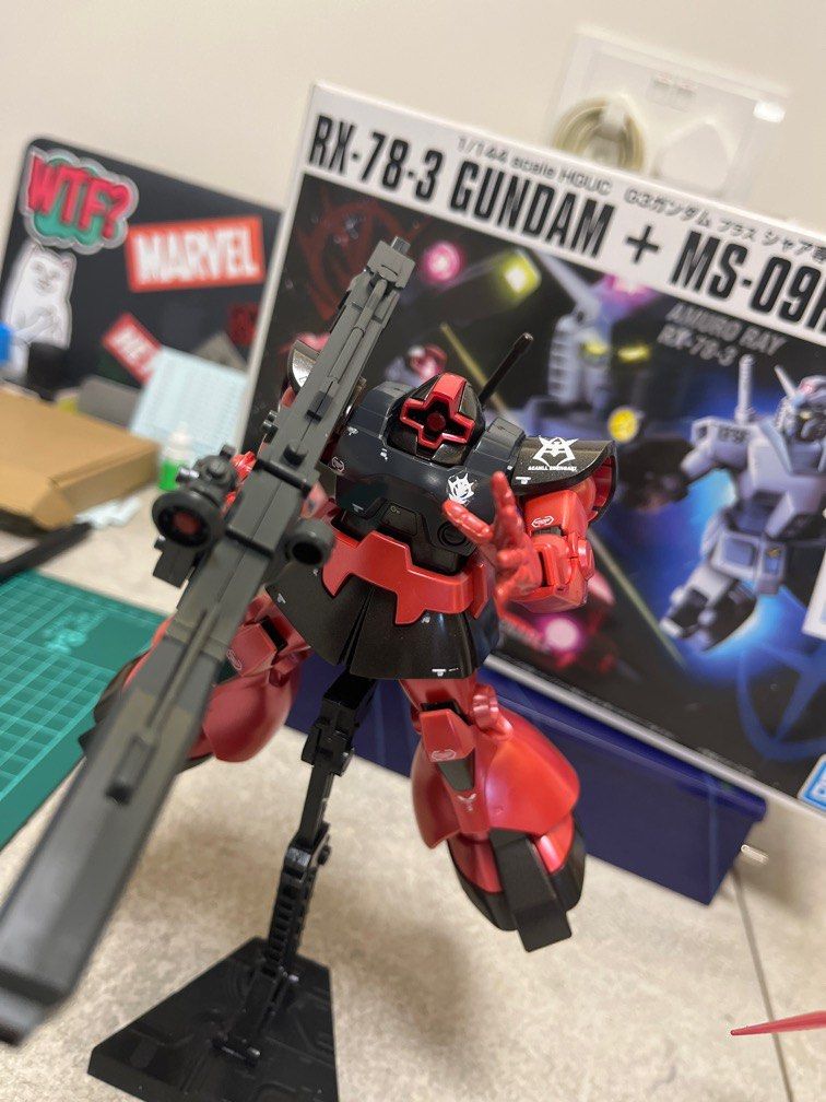 1/144 hg HGUC RX-78-3 Gundam + MS-09RS Rick Dom Char's Custom Set, 興趣及遊戲, 玩具 & 遊戲類 - Carousell