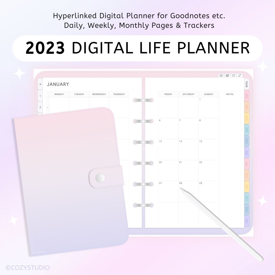 2023 Digital Life Planner for GoodNotes and other apps supporting PDF ...