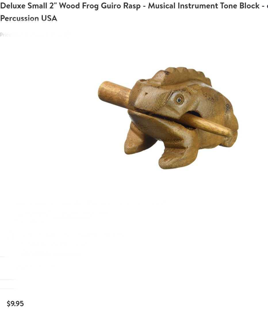 2" Wood Frog Guiro Rasp - Musical Instrument Tone Block, Hobbies & Toys ...