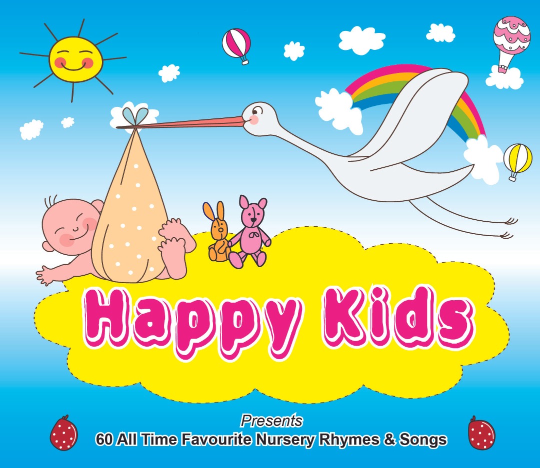 3CD-Happy Kids-Presents 60 All Time Favourite Nursery Rhymes & Songs ...
