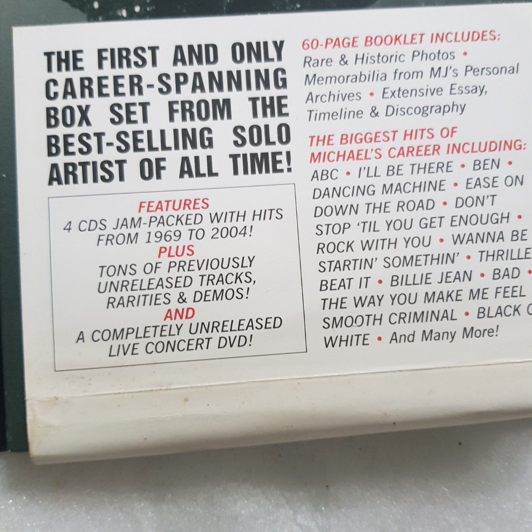 4CD + dvd MICHAEL JACKSON The Ultimate Collection CD Box Set Black ...