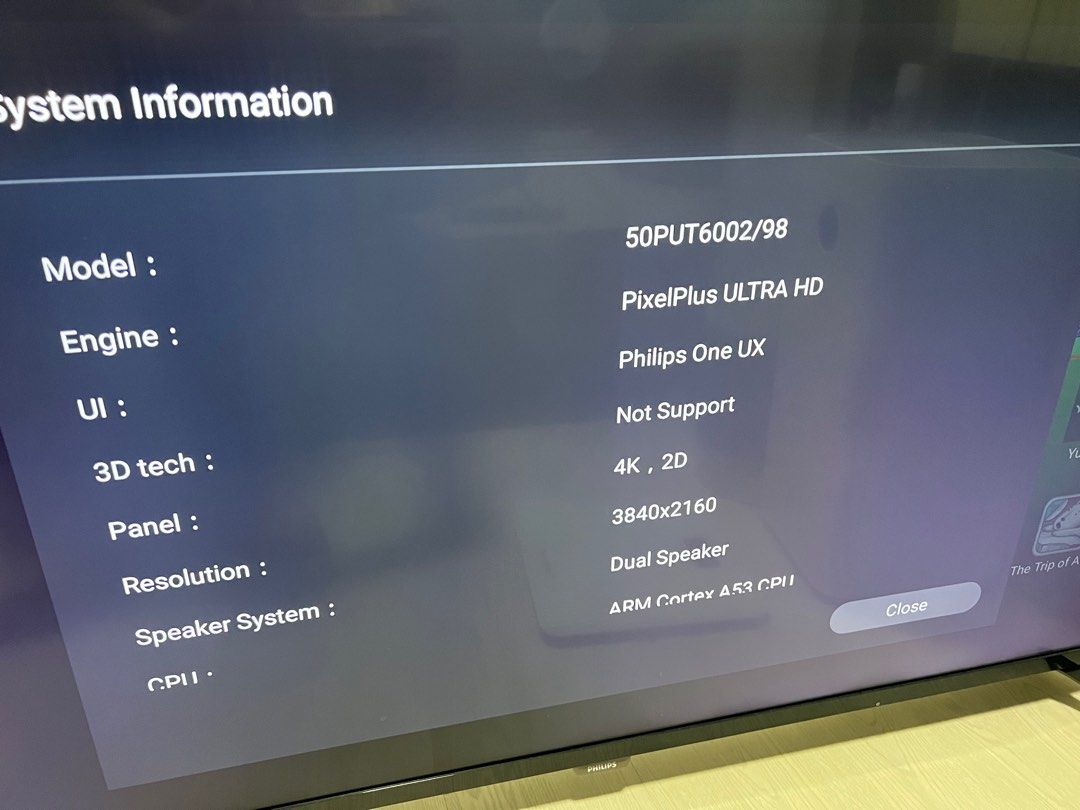 4K Ultra Slim Smart LED TV 50PUT6002/98, TV & Home Appliances, TV ...