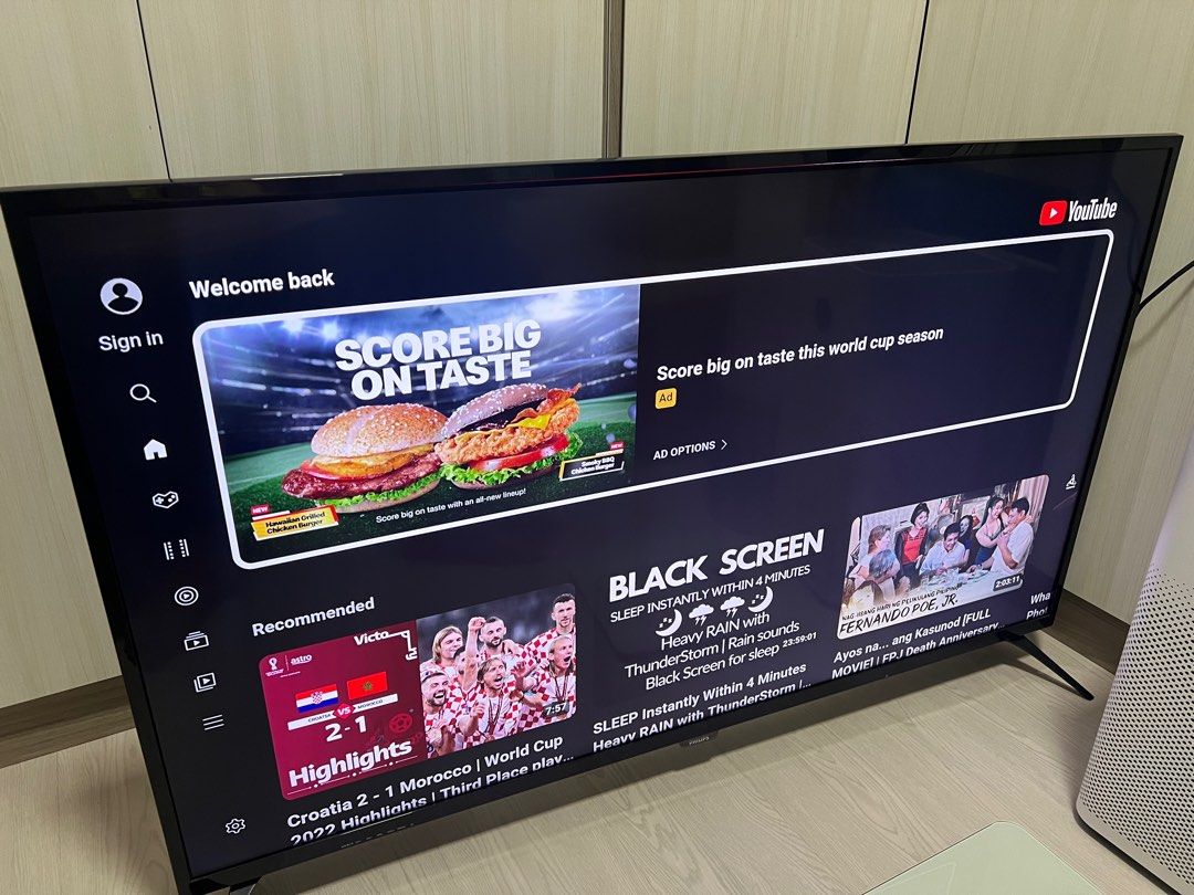 4K Ultra Slim Smart LED TV 50PUT6002/98, TV & Home Appliances, TV ...