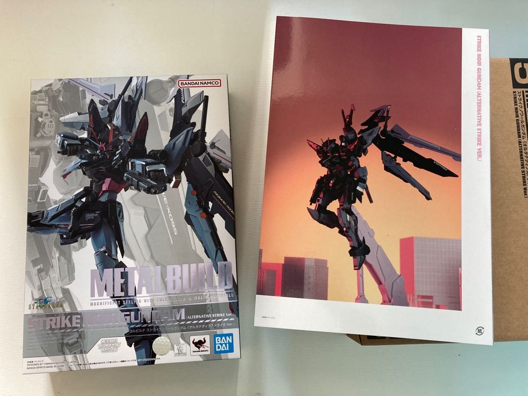 日版 Metal Build Strike Noir Gundam 漆黑突擊高達 開封品, 興趣及遊戲, 玩具 & 遊戲類 - Carousell