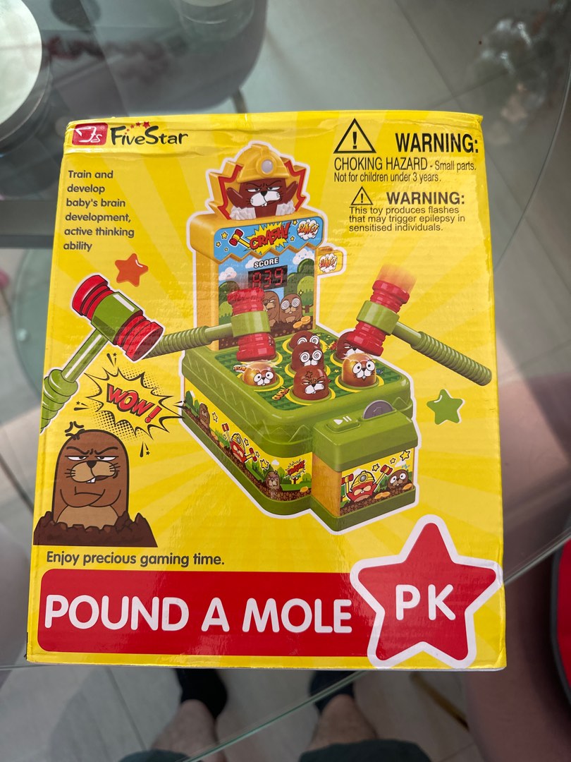 地鼠遊戲 pound a mole, 興趣及遊戲, 玩具 & 遊戲類 - Carousell