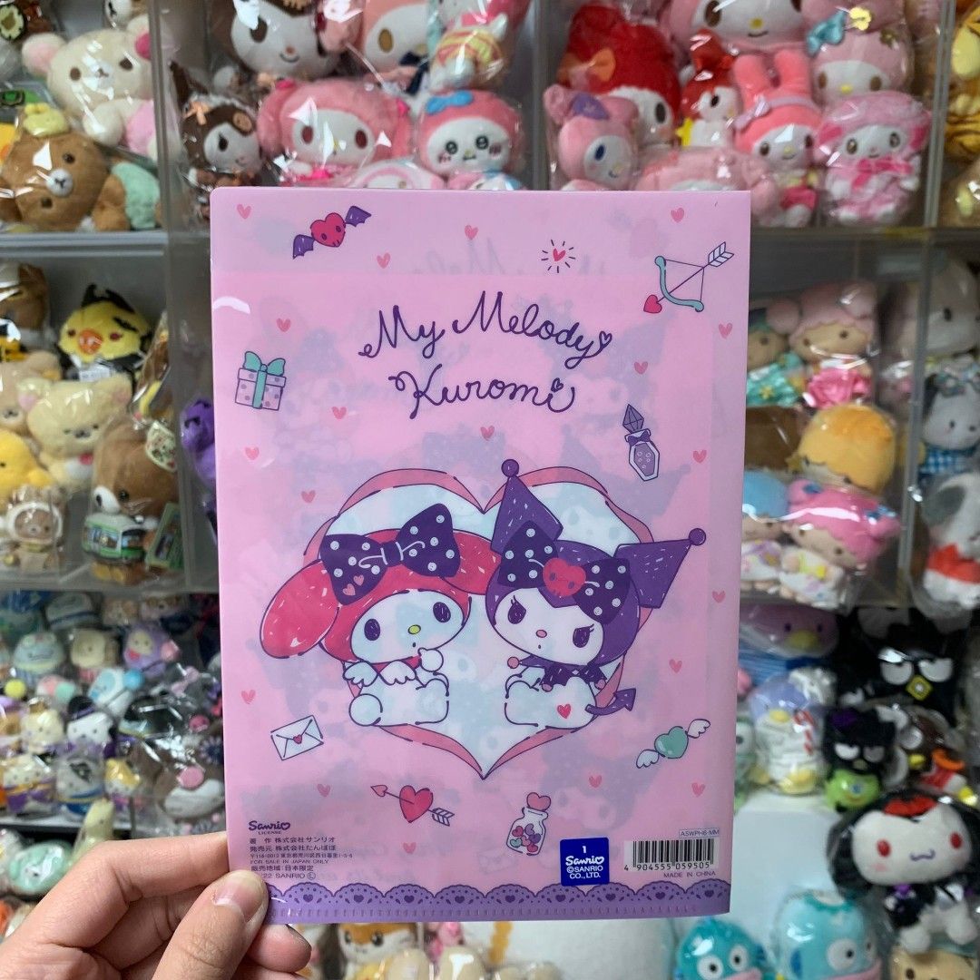 日版 Sanrio Kuromi 可羅米 & My Melody A5 Size 兩格 File, 興趣及遊戲, 手作＆自家設計, 文具 ...