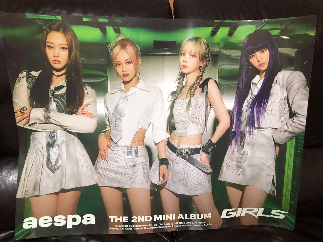 Aespa poster (海報), 興趣及遊戲, 收藏品及紀念品, 韓流 - Carousell