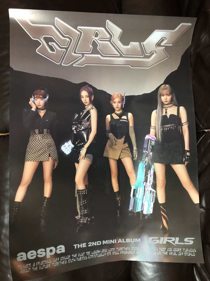 Aespa poster (海報), 興趣及遊戲, 收藏品及紀念品, 韓流 - Carousell
