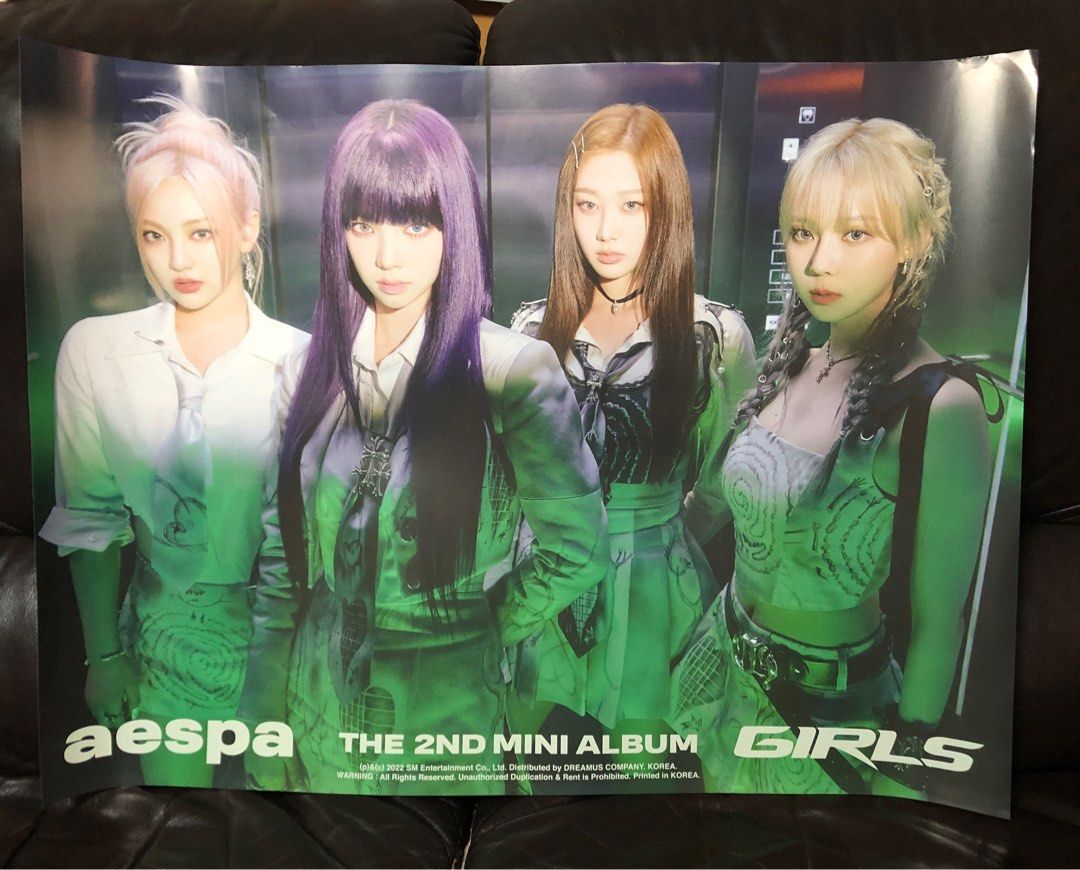 Aespa poster (海報), 興趣及遊戲, 收藏品及紀念品, 韓流 - Carousell