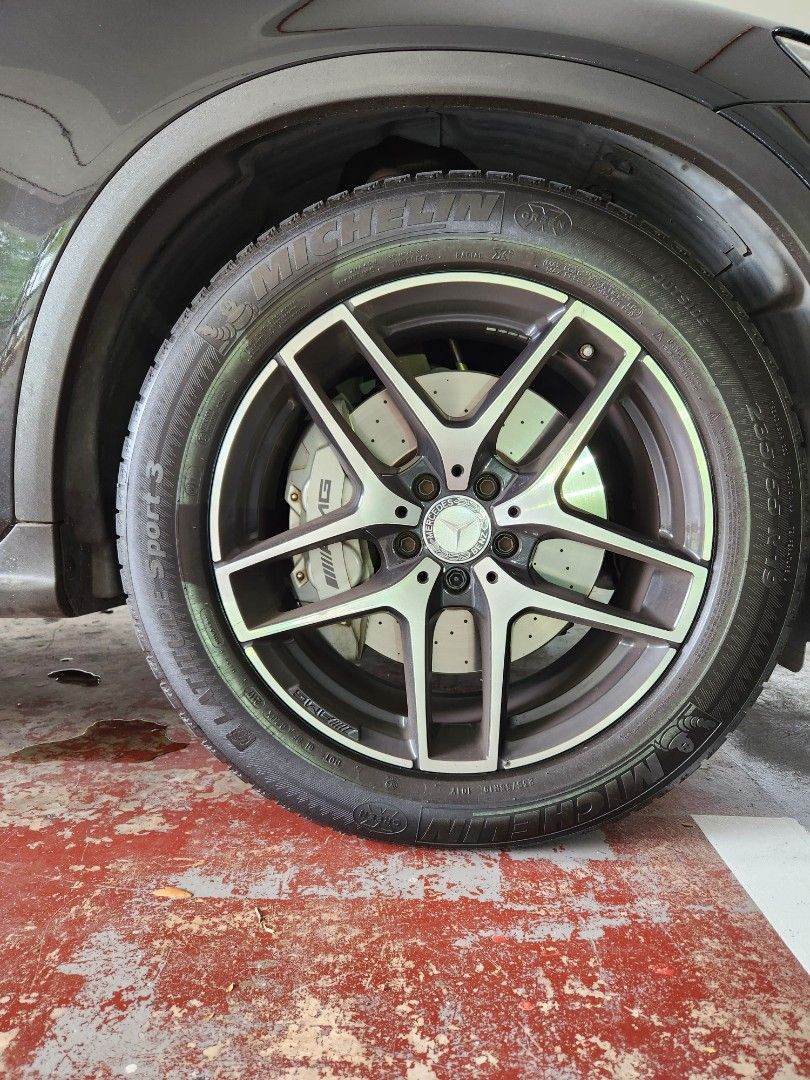 Original AMG GLC43 rims and tyres, Car Accessories, Tyres & Rims on ...