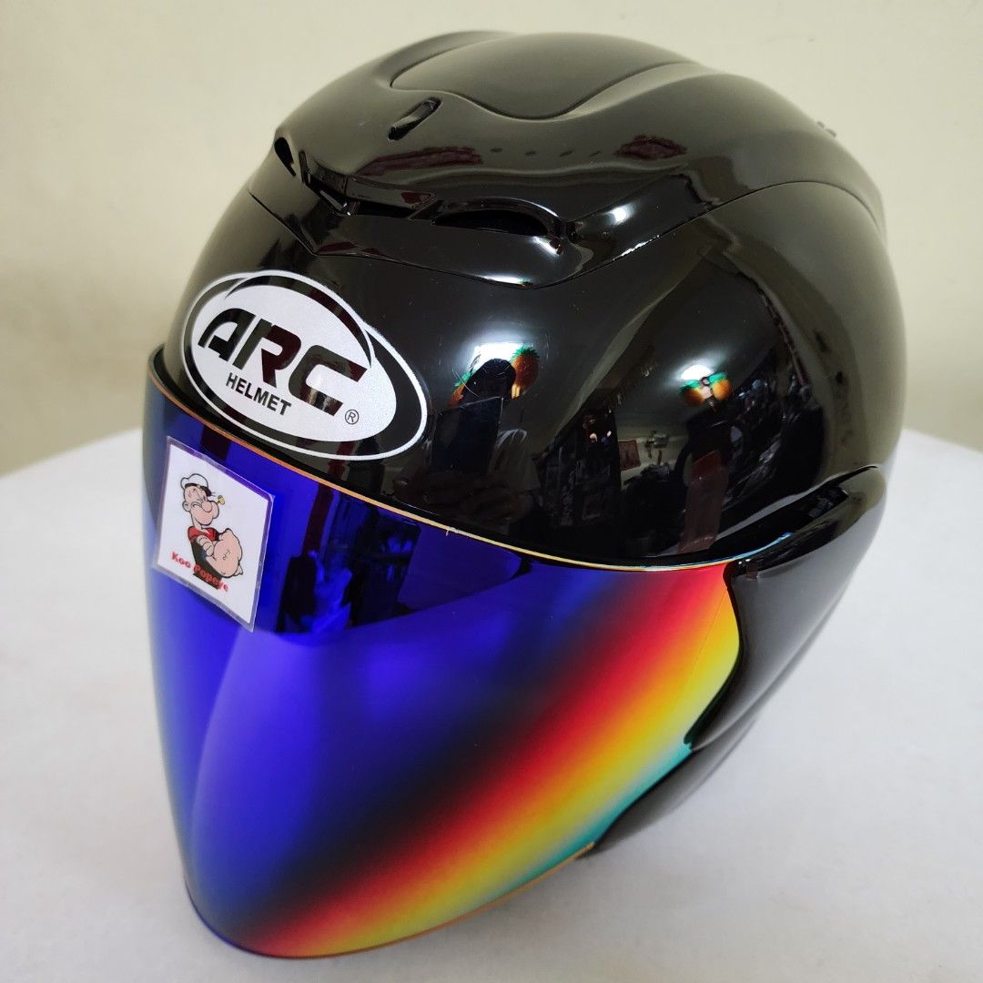 ARC RITZ HELMET BLACK COLOR, Motorcycles, Motorcycle Accessories on ...