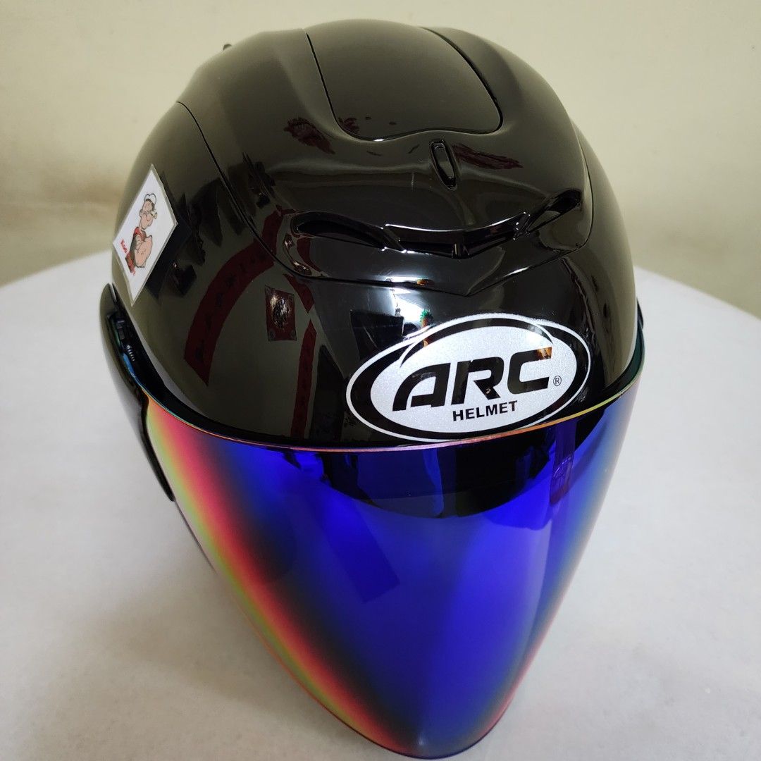 ARC RITZ HELMET BLACK COLOR, Motorcycles, Motorcycle Accessories on ...