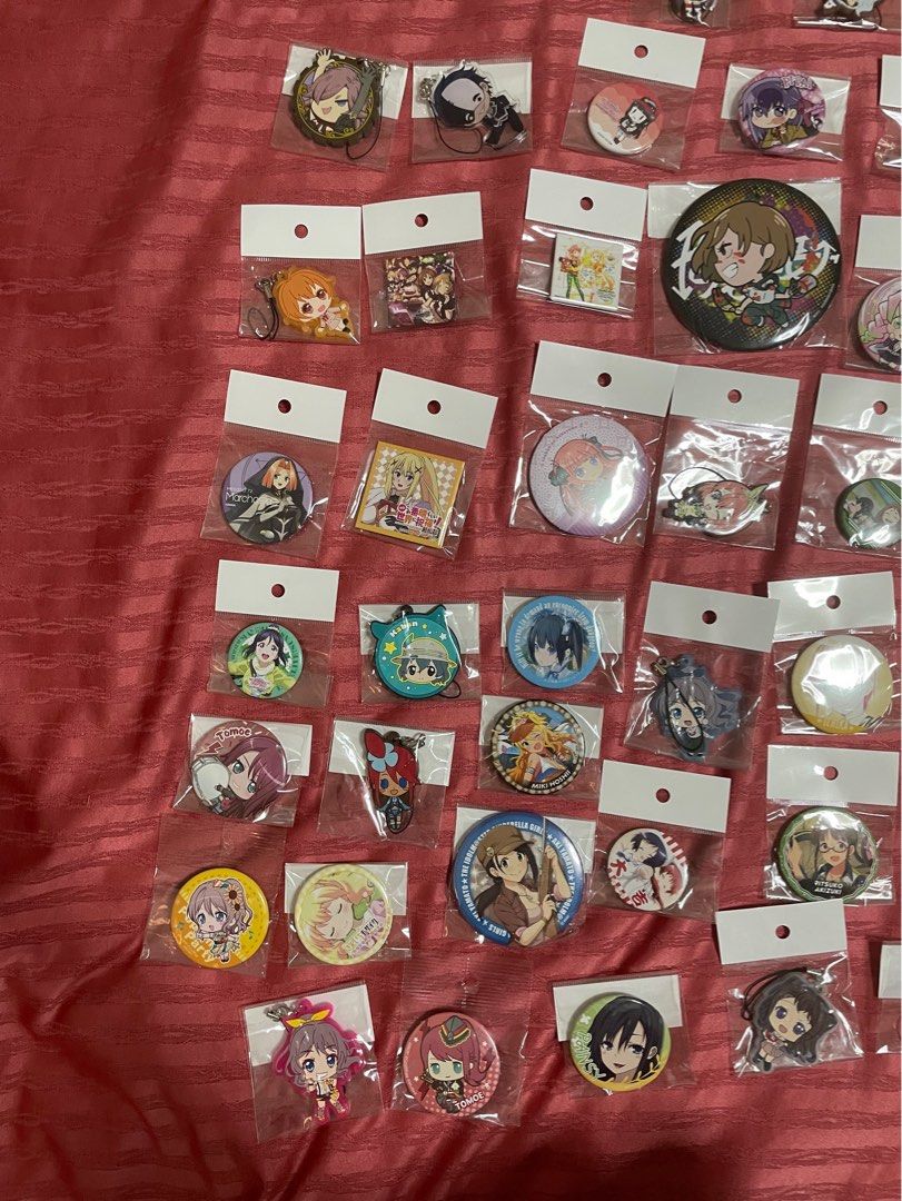 assorted anime,game, idol badges, Hobbies & Toys, Toys & Games on Carousell