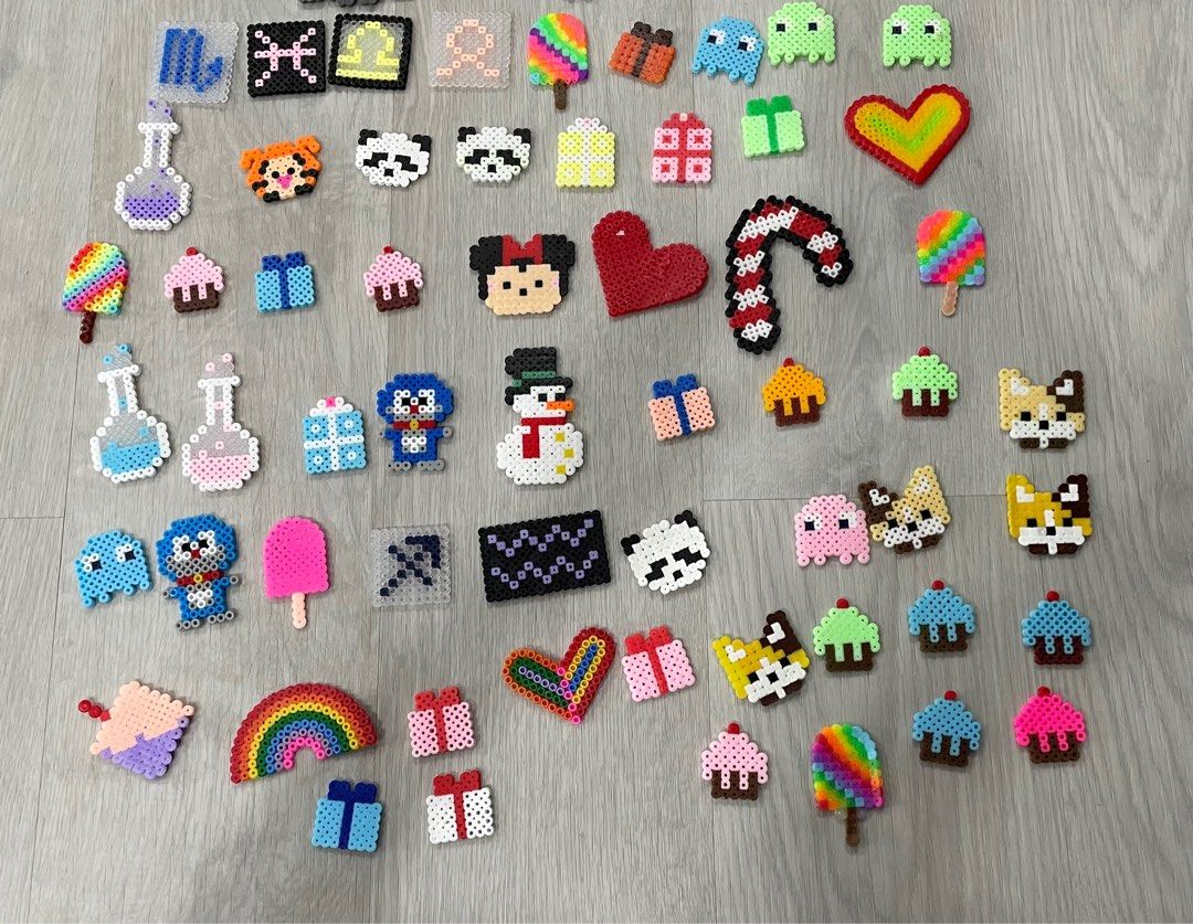 Assorted hama bead/ perler bead. Pokemon, Harry Potter, Cinderella, Pac ...