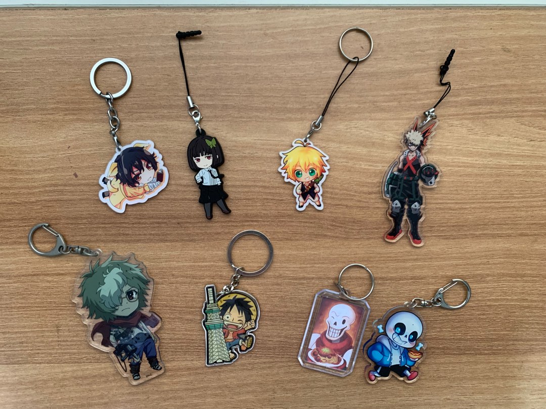 Assorted Keychains - Anime, Undertale, Hobbies & Toys, Memorabilia ...
