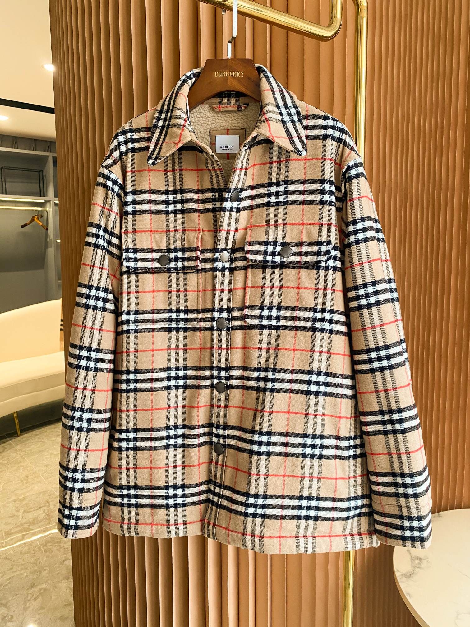 Burberry shirt jacket store