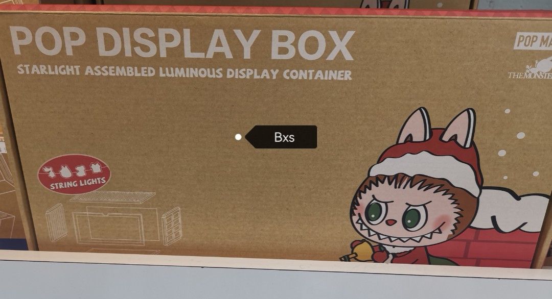 Authentic Popmart Pop Mart Labubu Pop Display Box Container Luminous ...