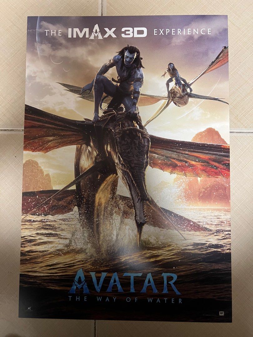 阿凡達水之道 Avatar The Way of Water IMAX A3 Poster, 興趣及遊戲, 玩具 & 遊戲類 - Carousell