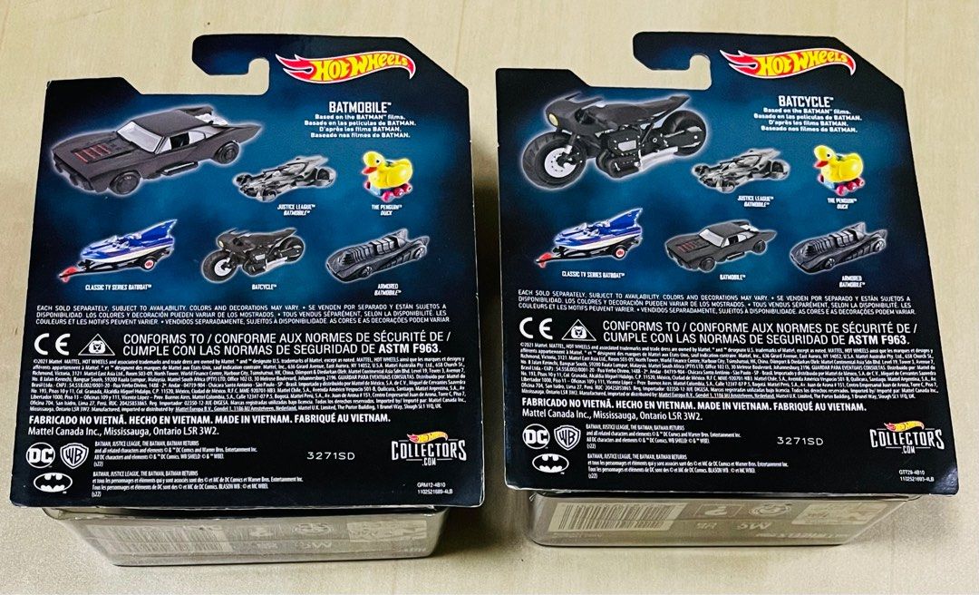 Batman Batmobile Batcycle Matter Diecast collectibles, Hobbies & Toys ...