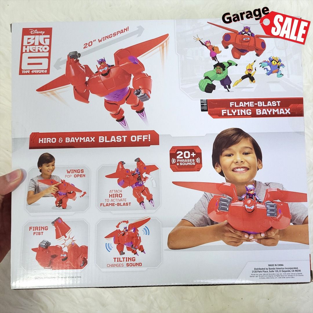 Baymax Big Hero 6 Flame-Blast Flying Baymax Disney Figurine Toy ...