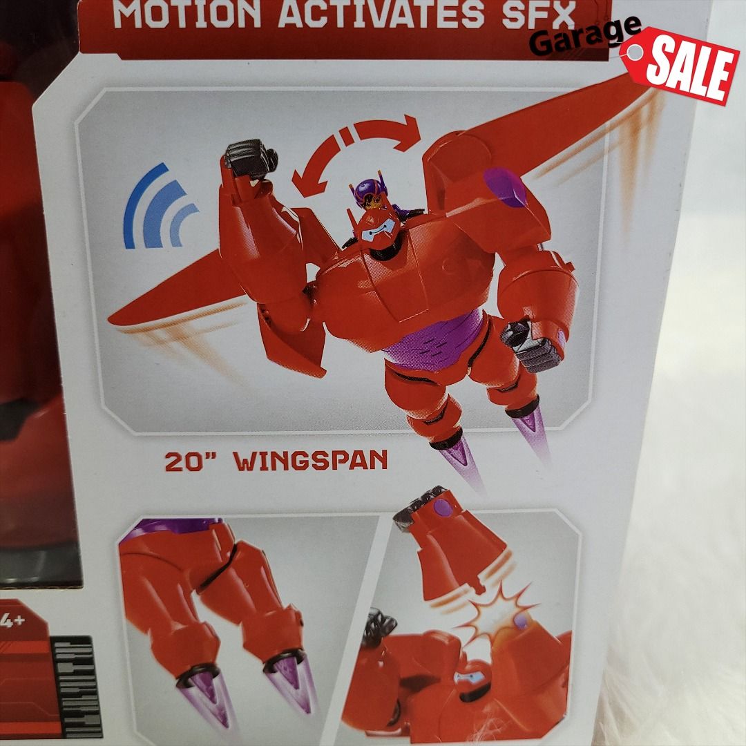 Baymax Big Hero 6 Flame-Blast Flying Baymax Disney Figurine Toy ...