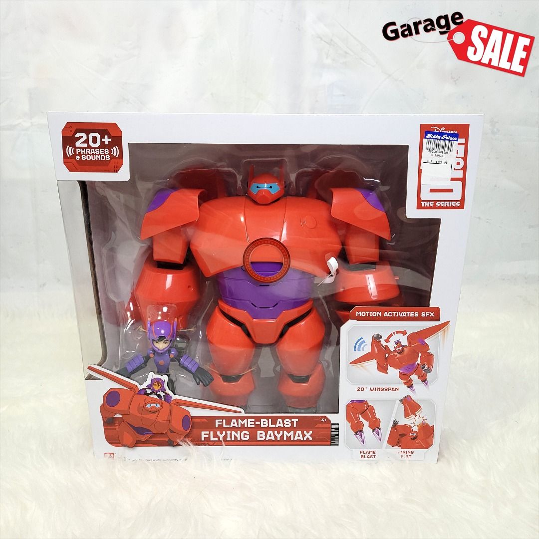 Baymax Big Hero 6 Flame-Blast Flying Baymax Disney Figurine Toy ...